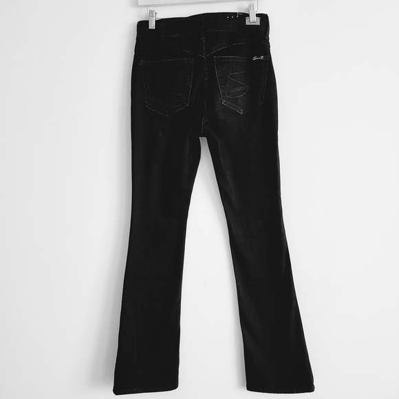 Seven7 | Jeans | Seven7 Womens Black Boot Cut High Waist Jeans Size 4 ...